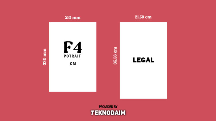 F4 Paper Size in cm, mm, inches and Full Pixels