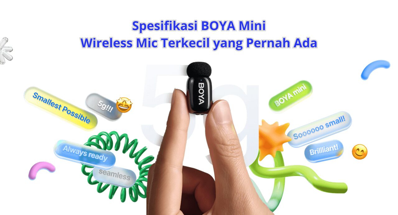 Spesifikasi BOYA Mini; Wireless Mic Terkecil yang Pernah Ada! - Teknodaim